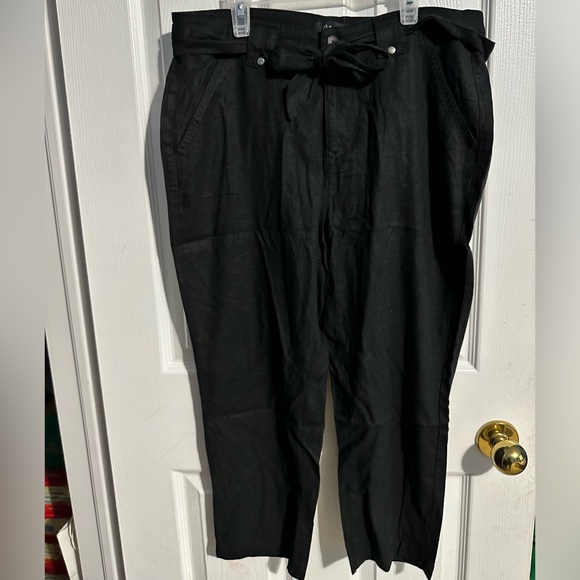 Reitmans | Pants & Jumpsuits | Black Linen Blend Pants | Poshmark